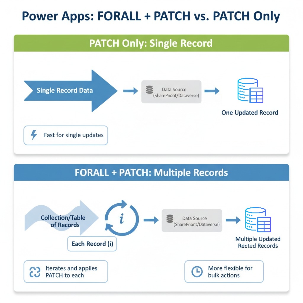 🚀Power Apps PATCH & FORALL + PATCH with SharePoint – Learning By Doing | Unlocking Power Platform